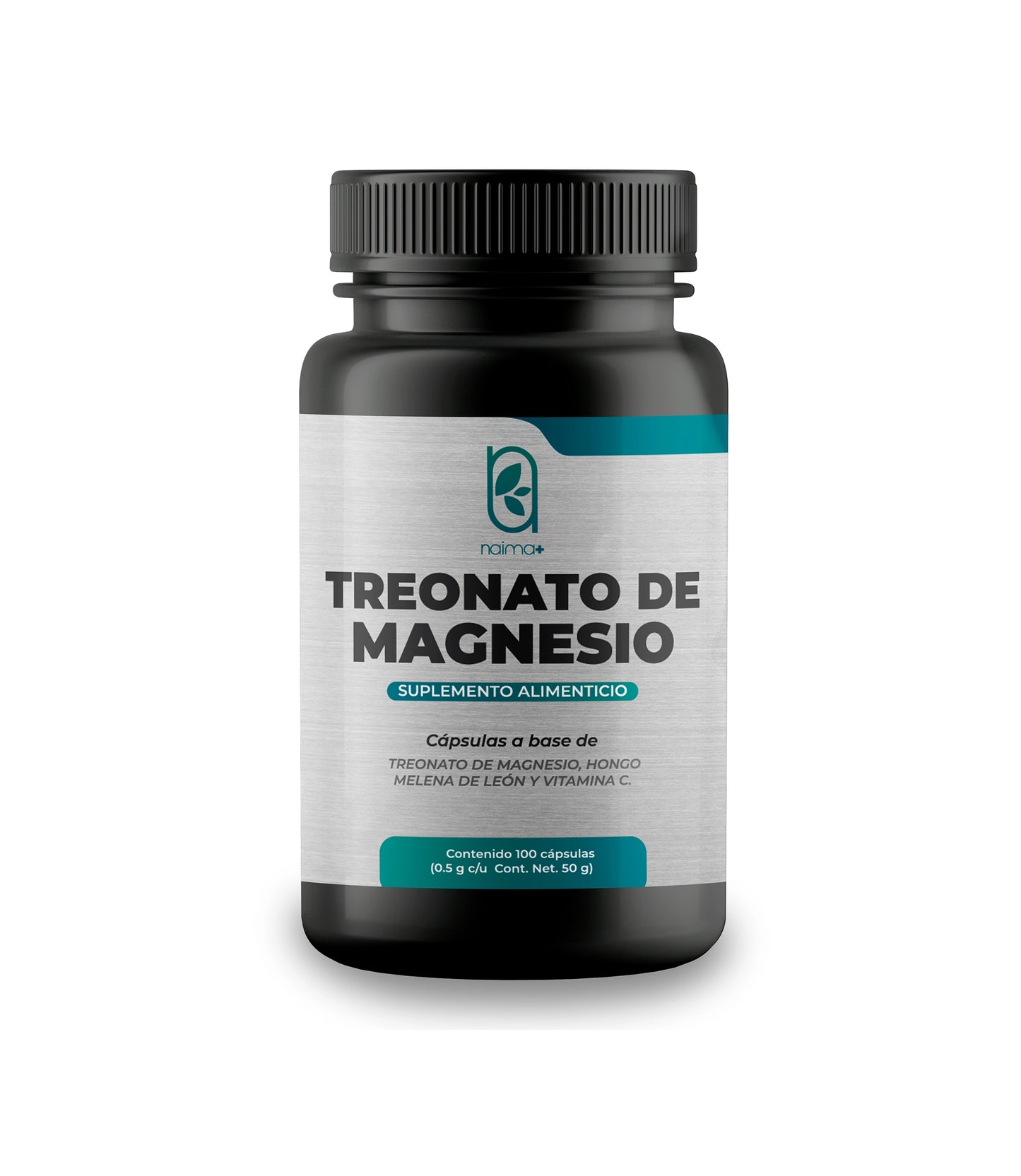 Treonato de Magnesio Con Hongo Melena de Leon y Vitamina C 500mg – Naima Lab Mx